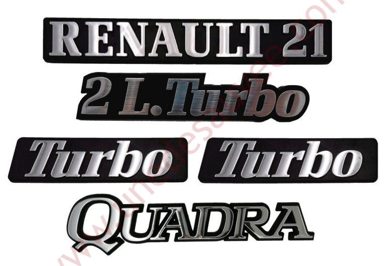 LOGO COUPE POUR RENAULT SUPER 5 GT TURBO MONOGRAMME GRIS - Une de Sauvée